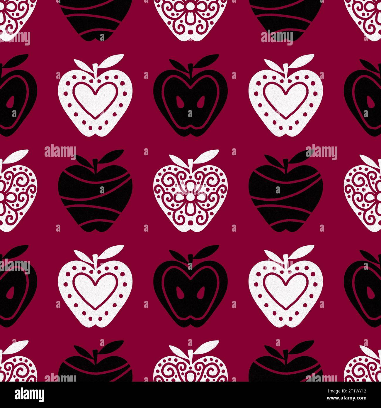 Cartoon fruit seamless lithography apples pattern for wrapping paper ...