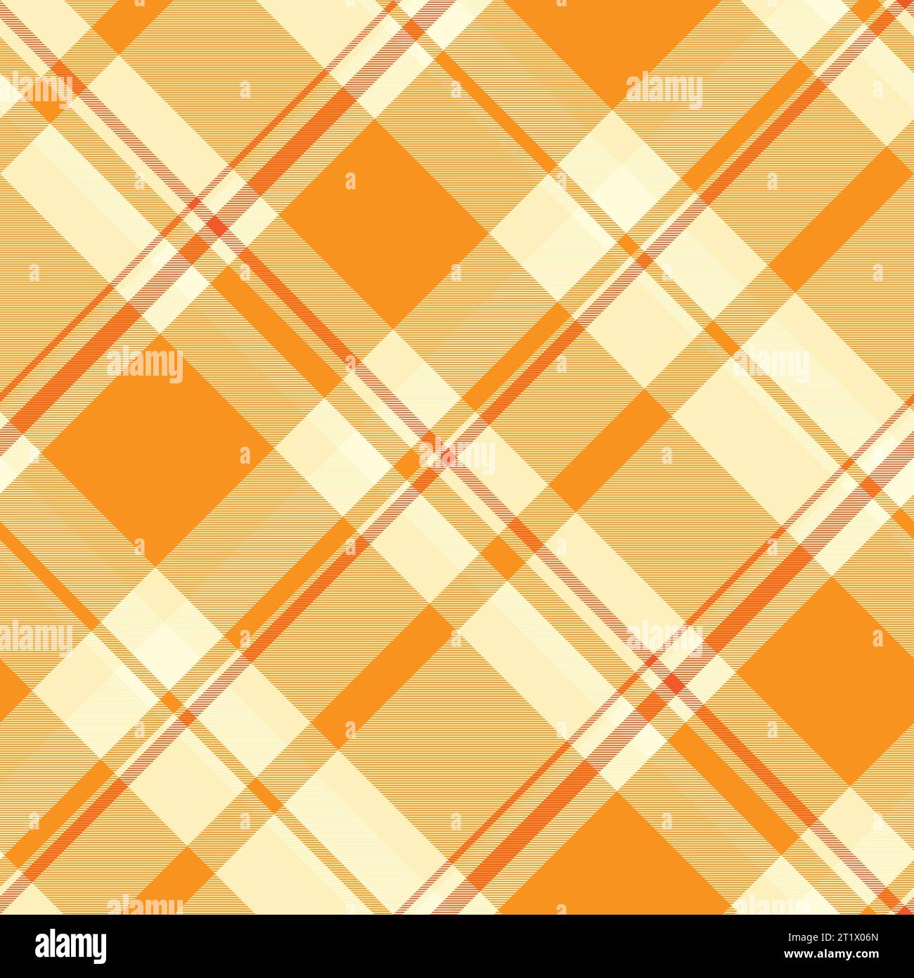 Check pattern background of textile fabric vector with a texture seamless plaid tartan in orange ...