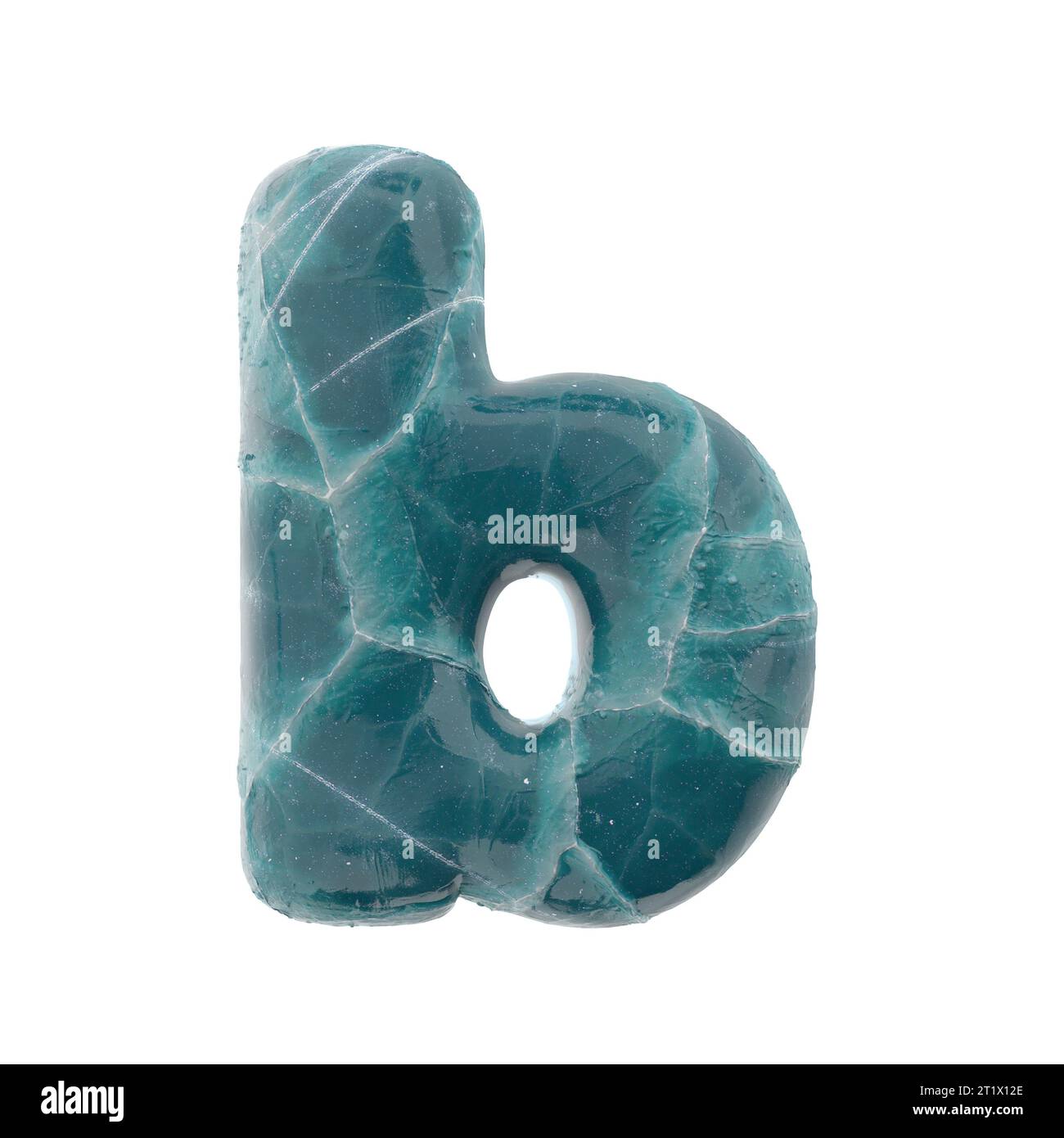 cracked ice letter B - Lower-case 3d frozen font - Suitable for Nature ...