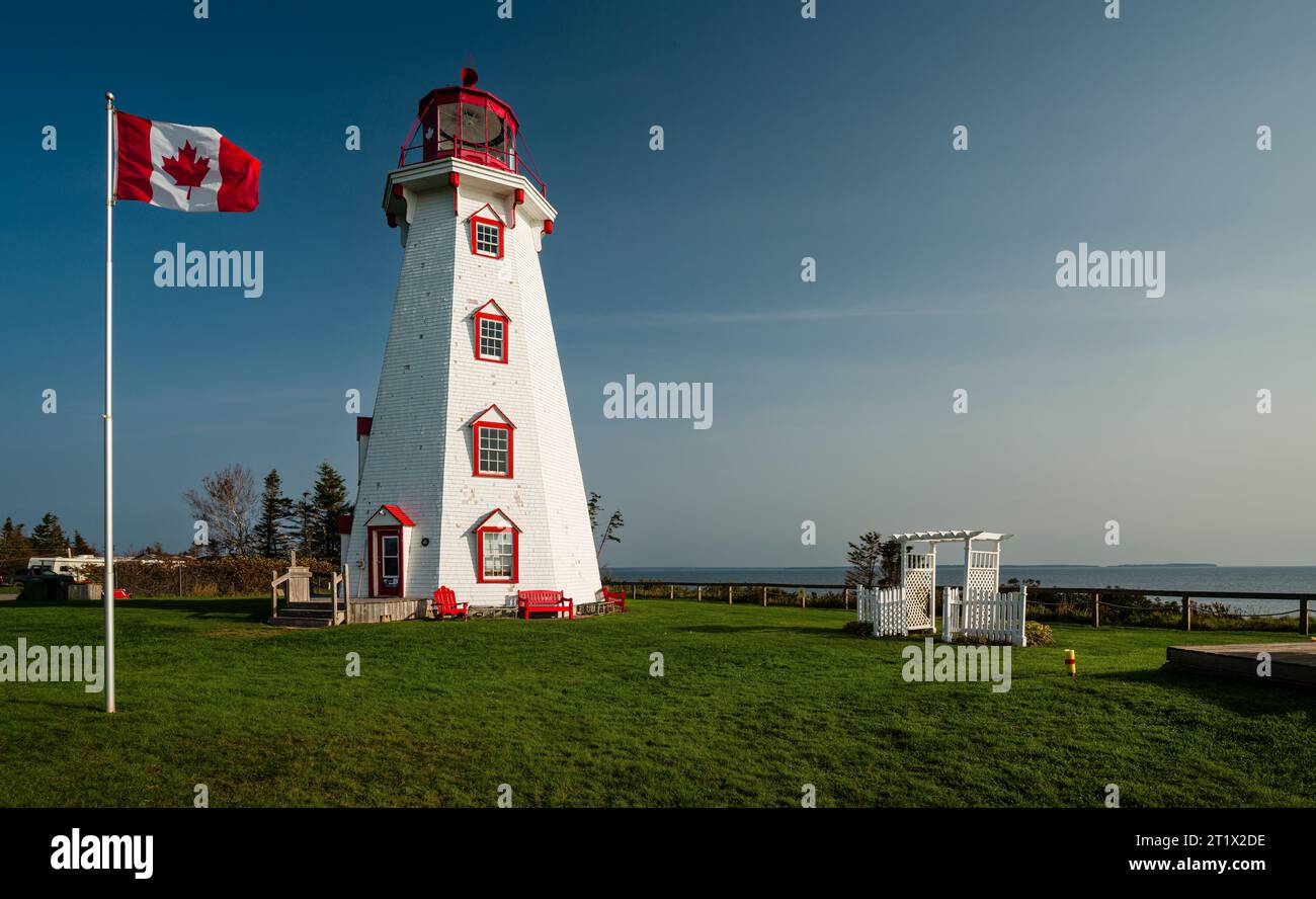 Panmure Head Lighthouse Panmure Island, Prince Edward Island, CAN Stock ...