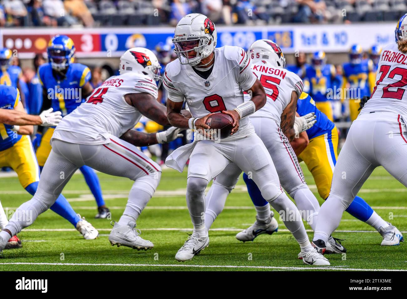 Inglewood, CA. 15th Oct, 2023. Arizona Cardinals quarterback Joshua ...