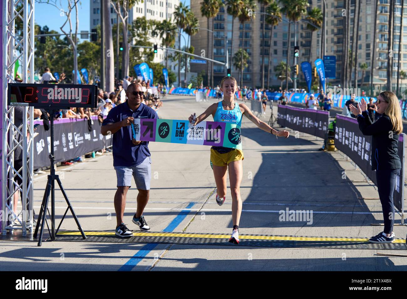 IMAGE DISTRIBUTED FOR PHILIPS SONICARE - Ryley Fick crosses the finish ...