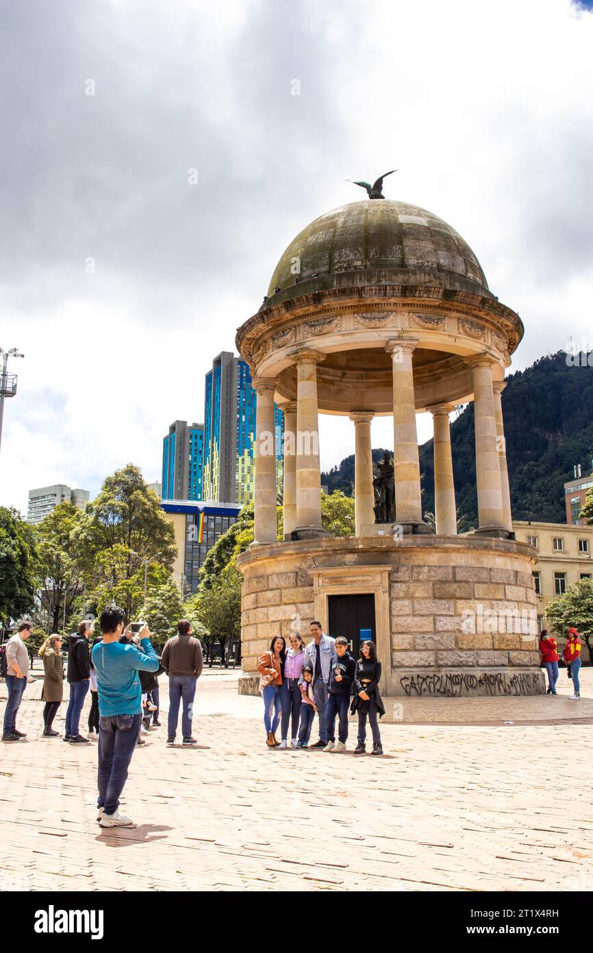Bogota, Colombia - July 2nd 2023. Temple of the Liberator Simon Bolivar ...