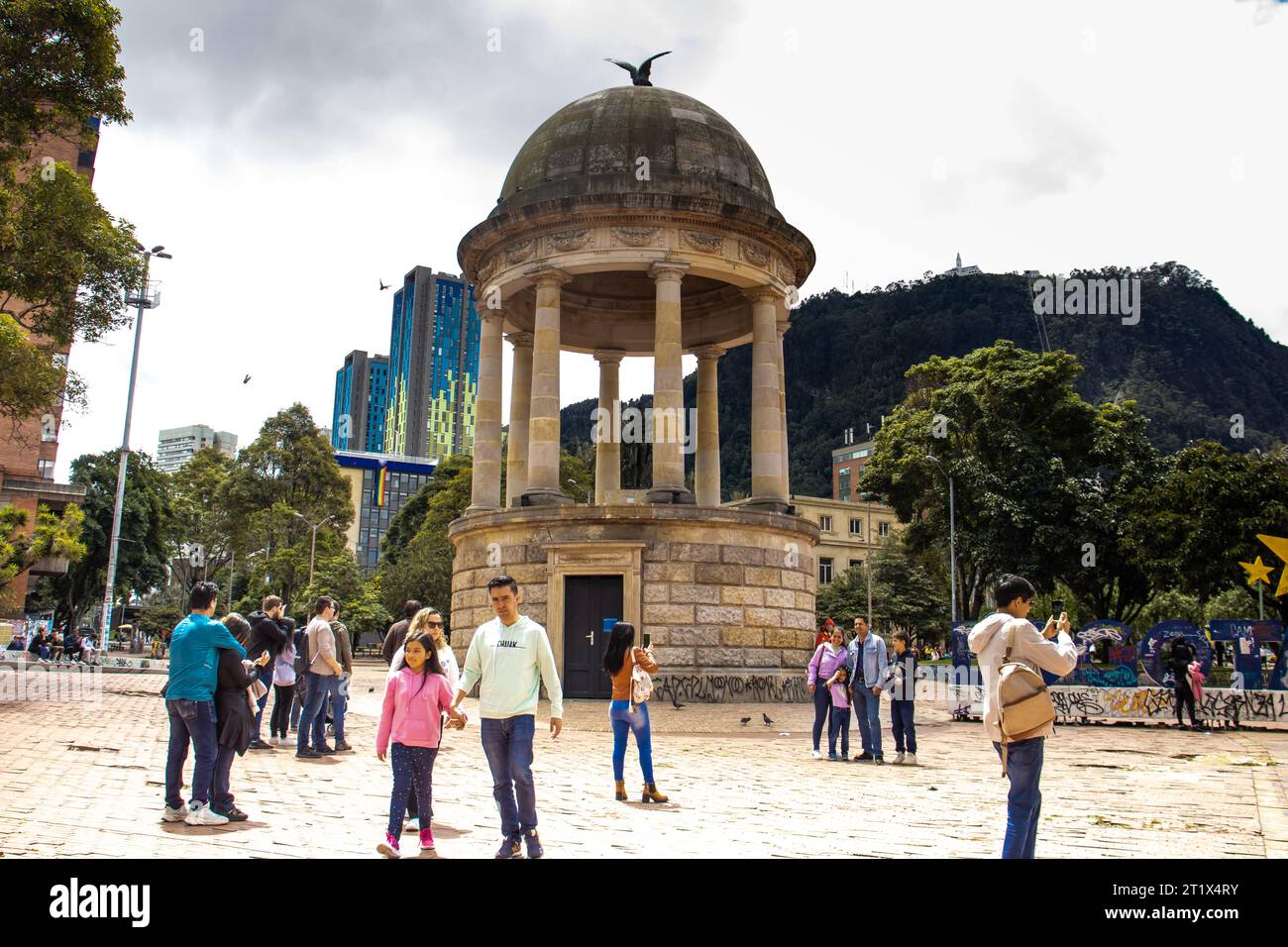 Bogota, Colombia - July 2nd 2023. Temple of the Liberator Simon Bolivar ...