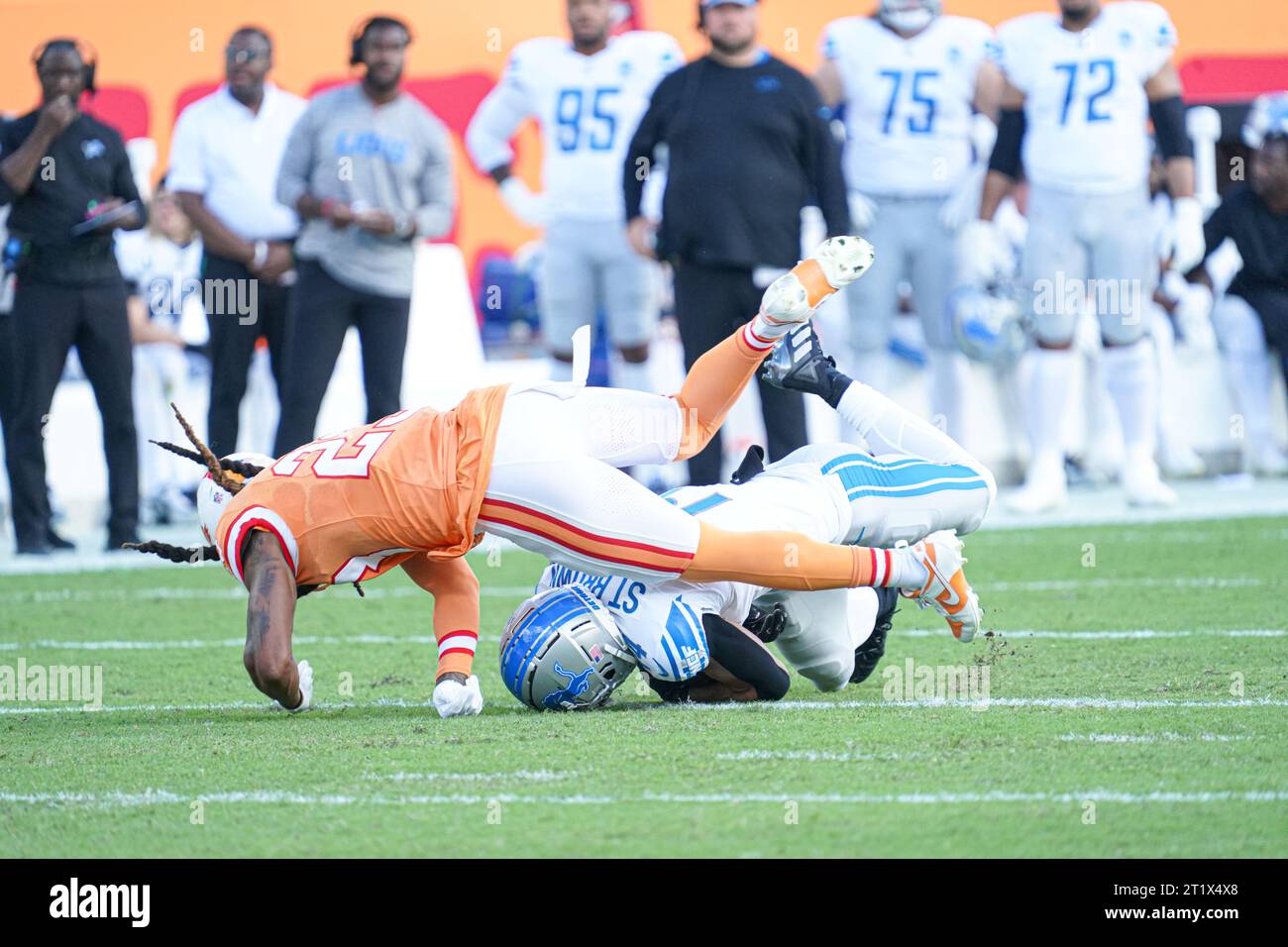 Tampa Bay, Florida, USA, October 15, 2023, Tampa Bay Buccaneers player ...