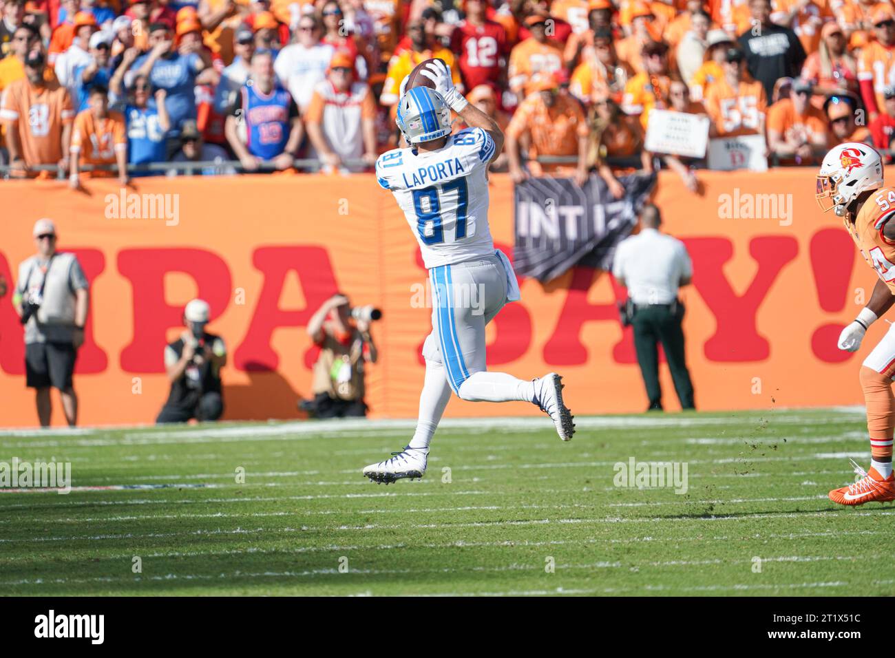 Tampa Bay, Florida, USA, October 15, 2023, Detroit Lions Sam LaPorta ...