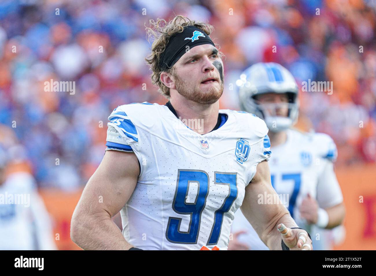 Tampa Bay, Florida, USA, October 15, 2023, Detroit Lions player Aidan ...