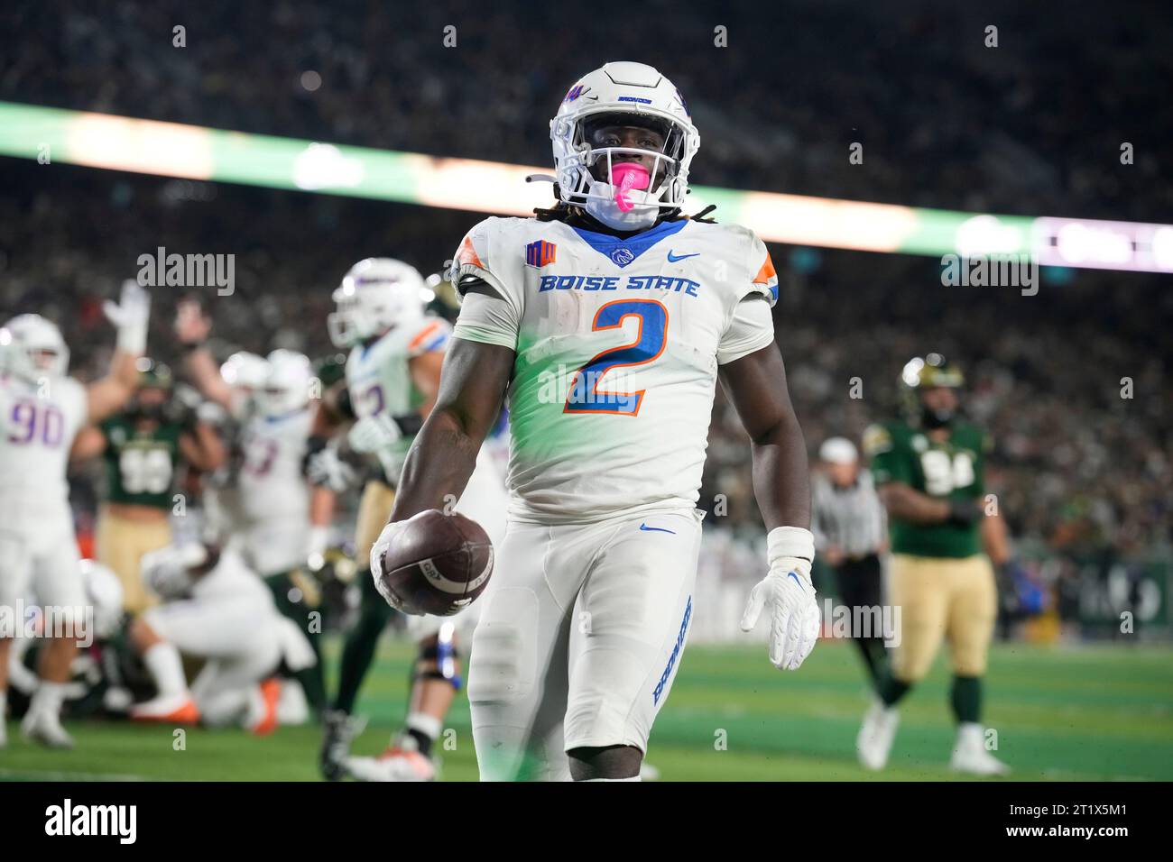 Boise State running back Ashton Jeanty (2) scores a touchdown in the ...