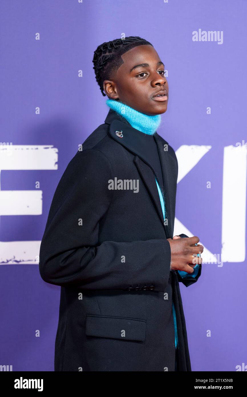 Jedaiah Bannerman poses for photographers at the premiere of the film ...