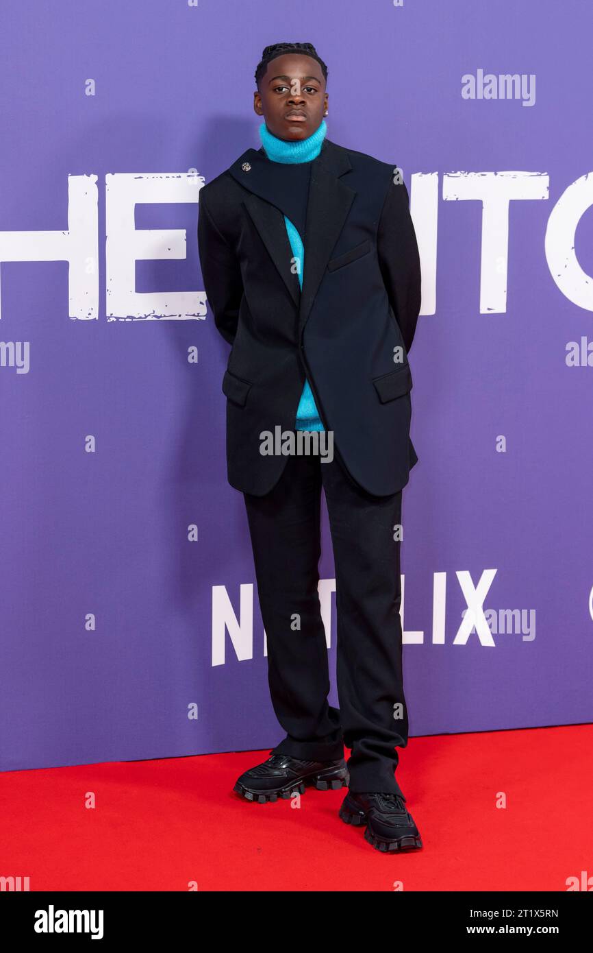 Jedaiah Bannerman poses for photographers at the premiere of the film ...