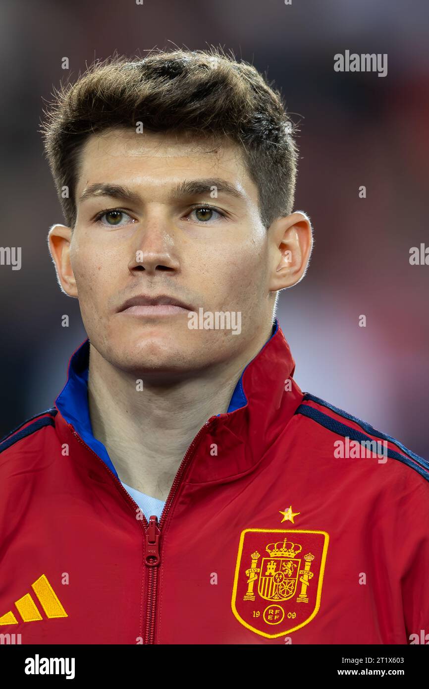 Oslo, Norway 15 October 2023 Fran Garcia of Spain and Barcelona during ...