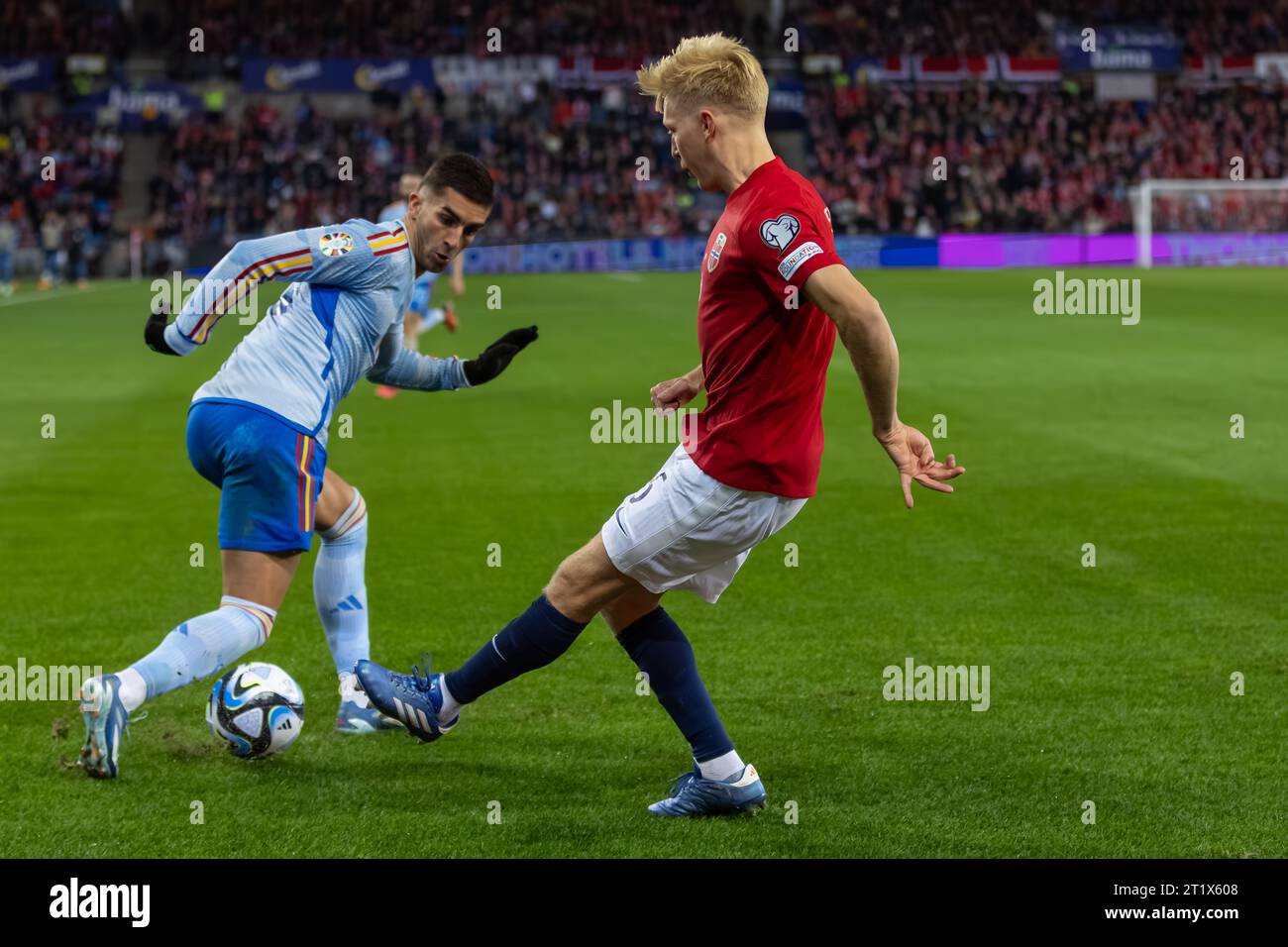 Oslo, Norway 15 October 2023 Birger Meling of Norway and Copenhagen fc ...
