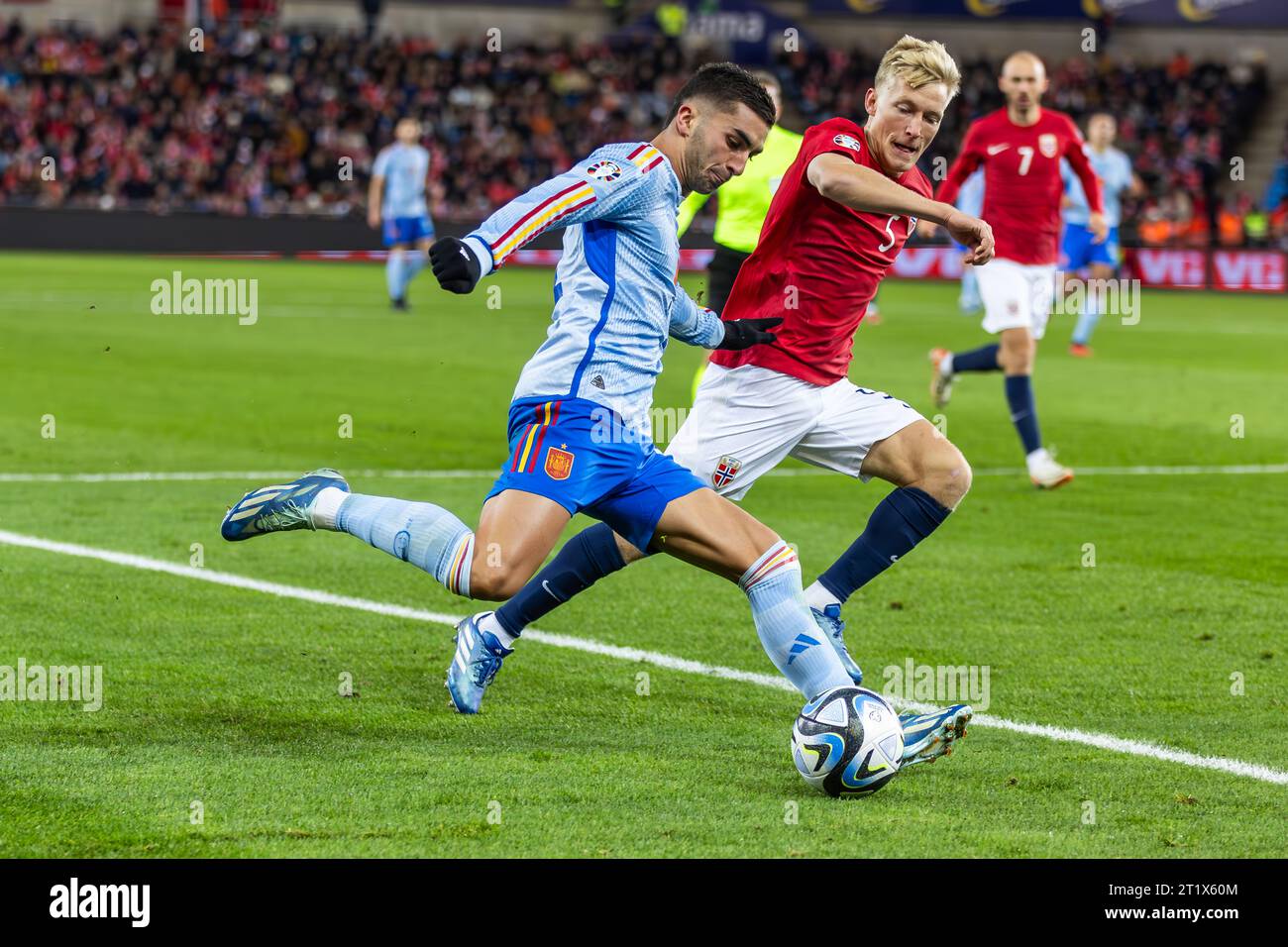 Oslo, Norway 15 October 2023 Ferran Torres of Spain and Barcelona fc ...
