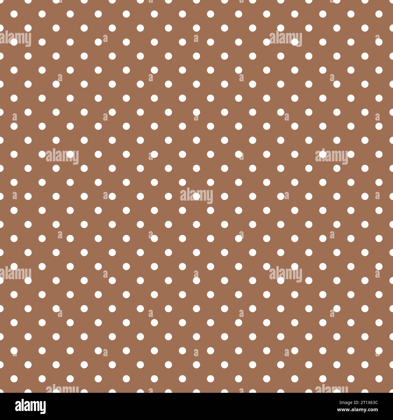 Polka dot seamless pattern. Brown and white repeated background. Swatch ...
