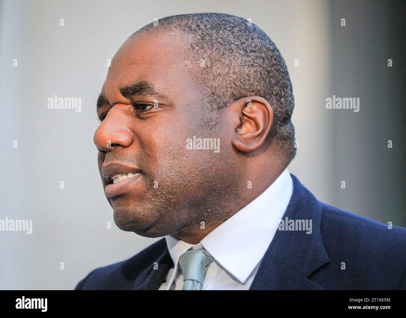 London, UK. 15th Oct, 2023. David Lammy, Shadow Foreign Secretary, at ...