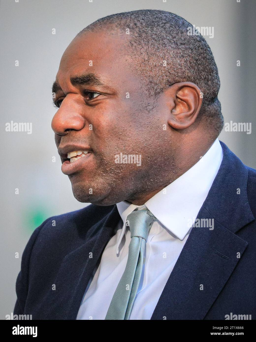 London, UK. 15th Oct, 2023. David Lammy, Shadow Foreign Secretary, at ...