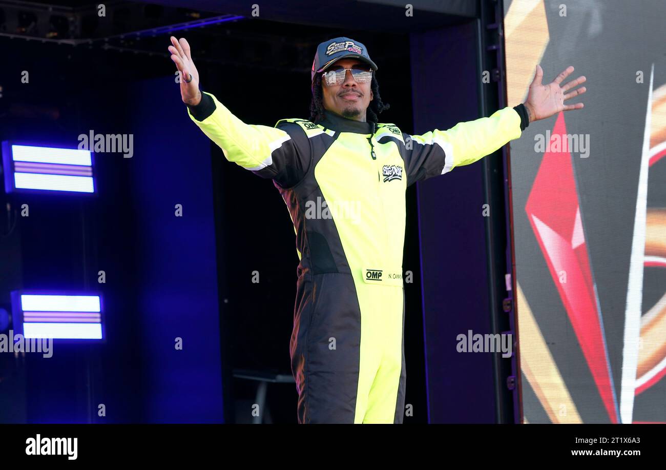 Television personality and honorary pace car driver Nick Cannon is ...