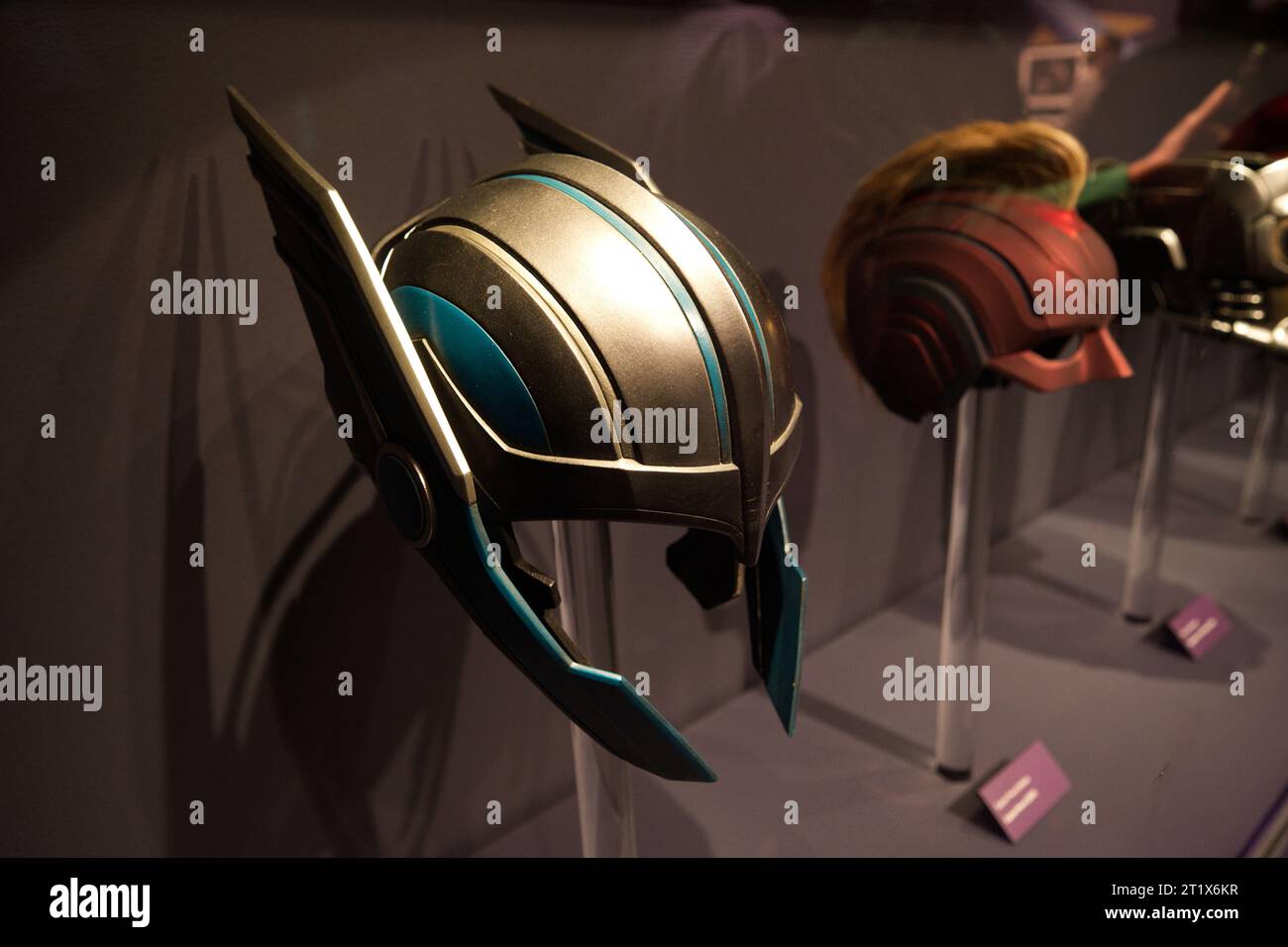 Thor: Ragnarok helmet at the Disney100 exhibition Stock Photo - Alamy