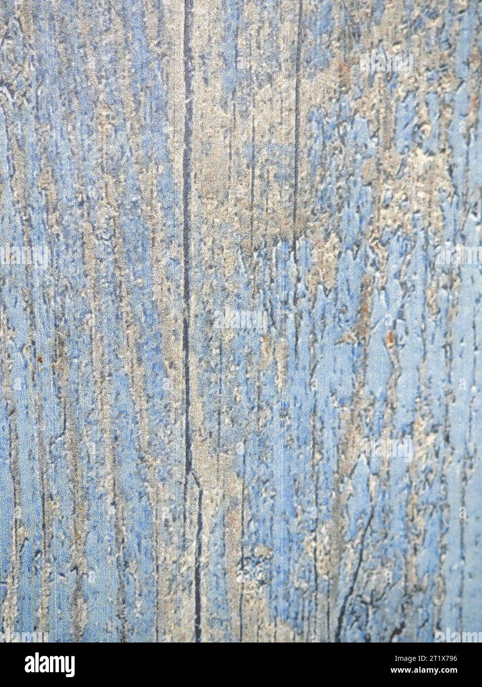 Background from wooden boards in blue paint. Vintage wall. Wood. Uneven ...