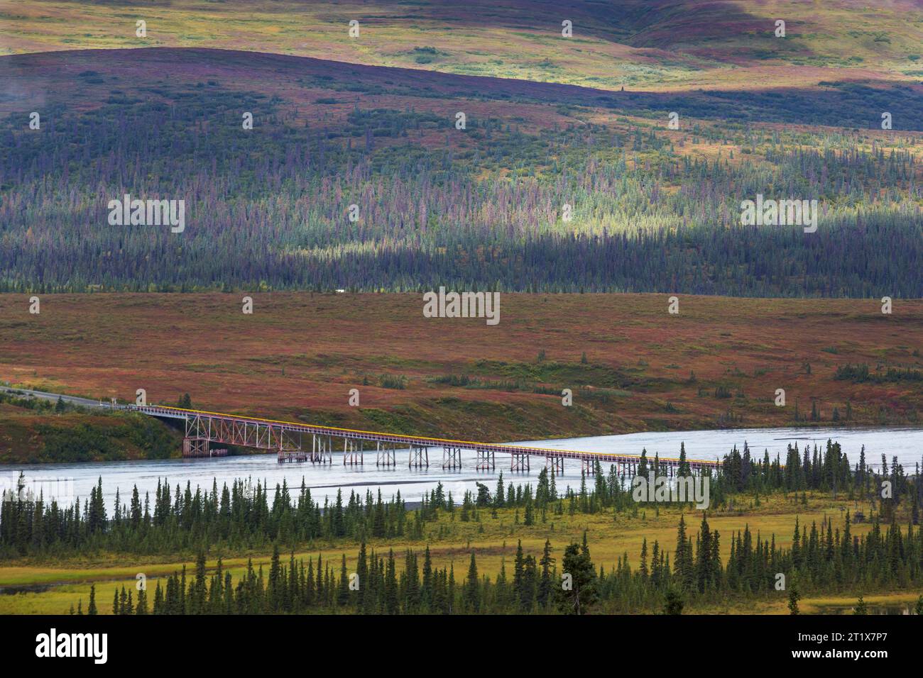 Highway in Alaska, United States Stock Photo - Alamy