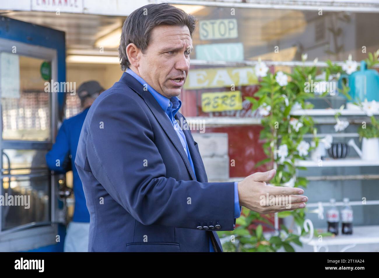 Florida Governor Ron DeSantis made a campaign visit to Jake & Walt’s ...