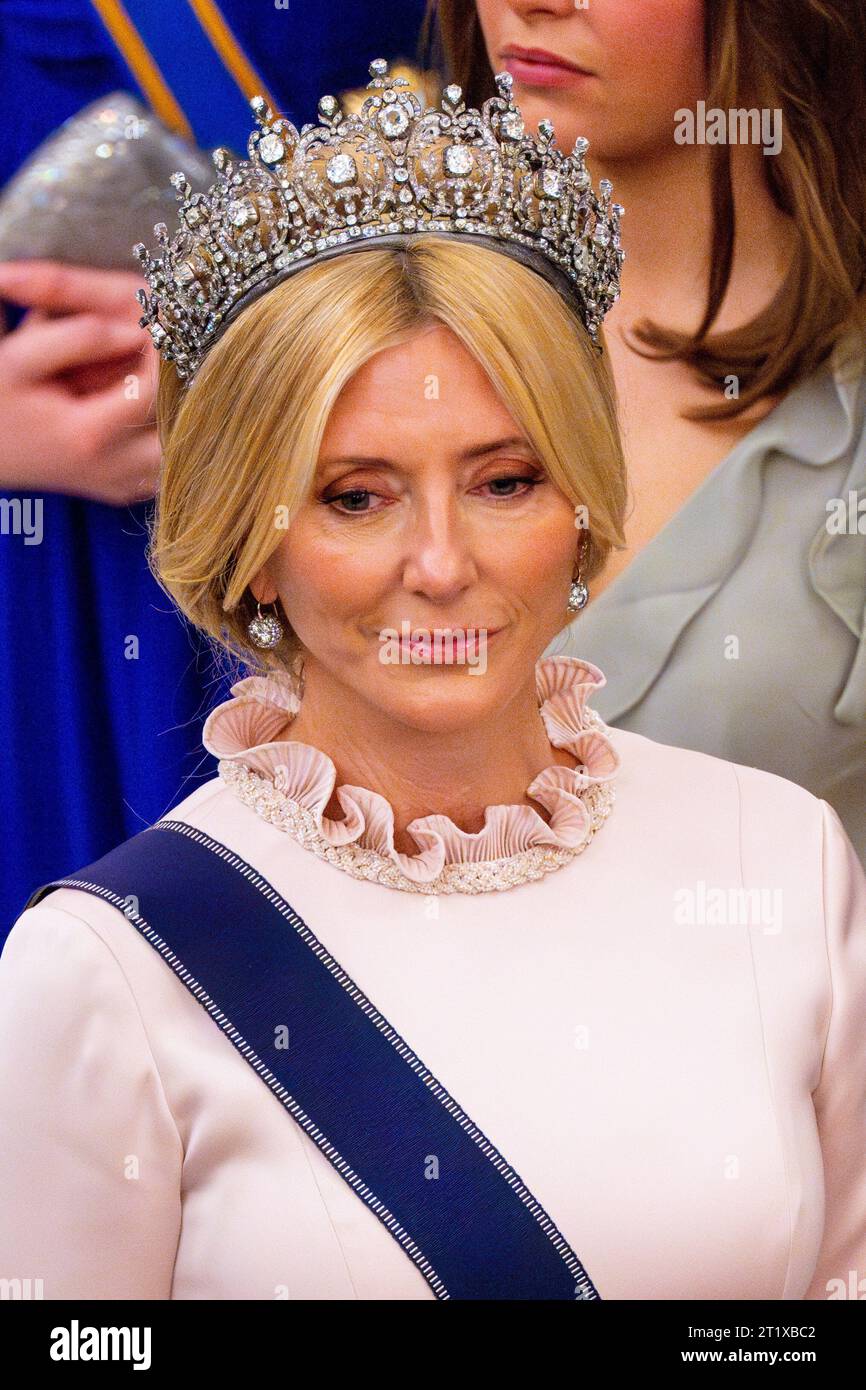 Crown Princess Marie-Chantal of Greece during a gala dinner on the ...
