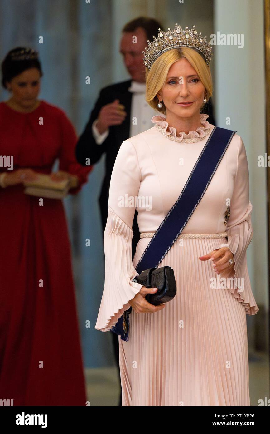 Crown Princess Marie-Chantal of Greece during a gala dinner on the ...