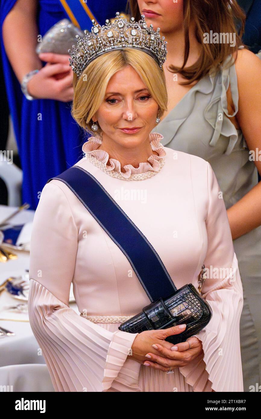 Crown Princess Marie-Chantal of Greece during a gala dinner on the ...