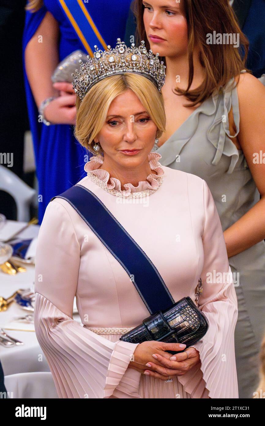 Crown Princess Marie-Chantal of Greece during a gala dinner on the ...