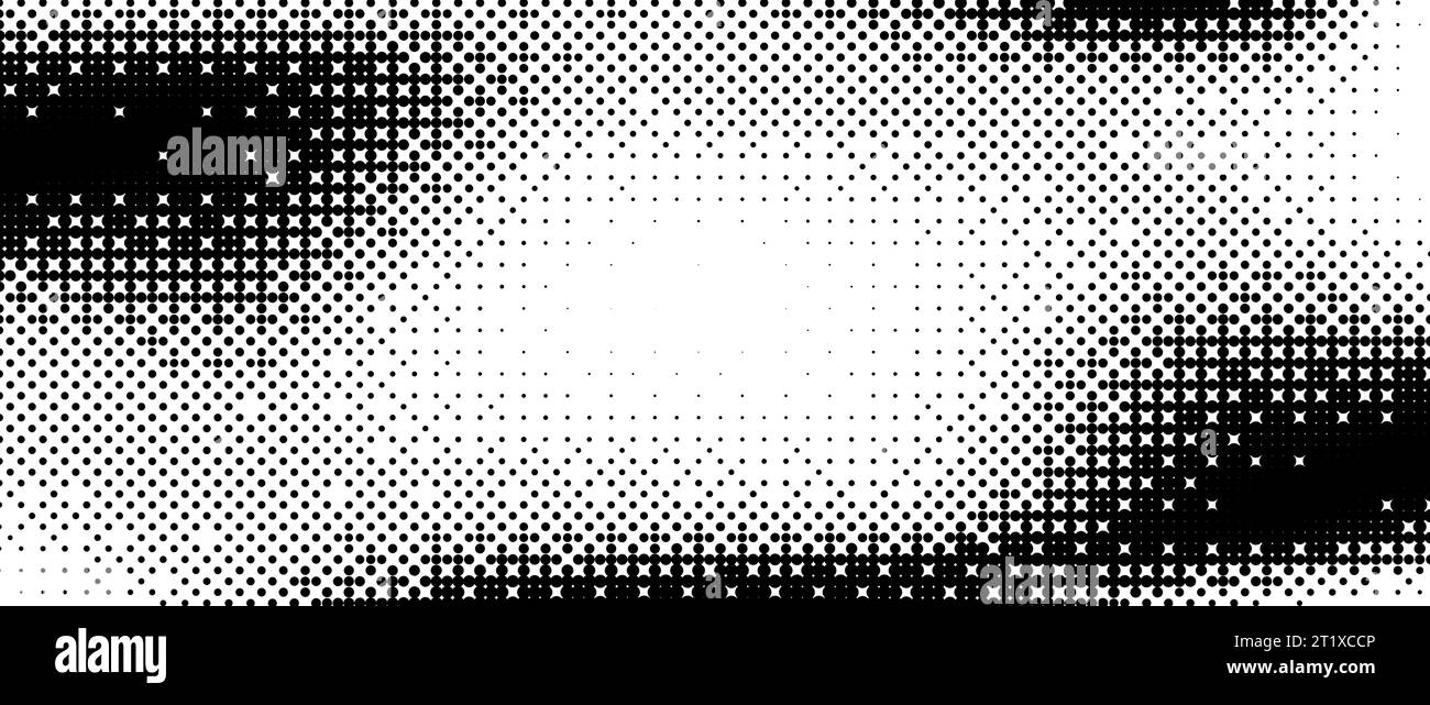 Pixelated bitmap gradient texture. Black and white wavy dither pattern ...