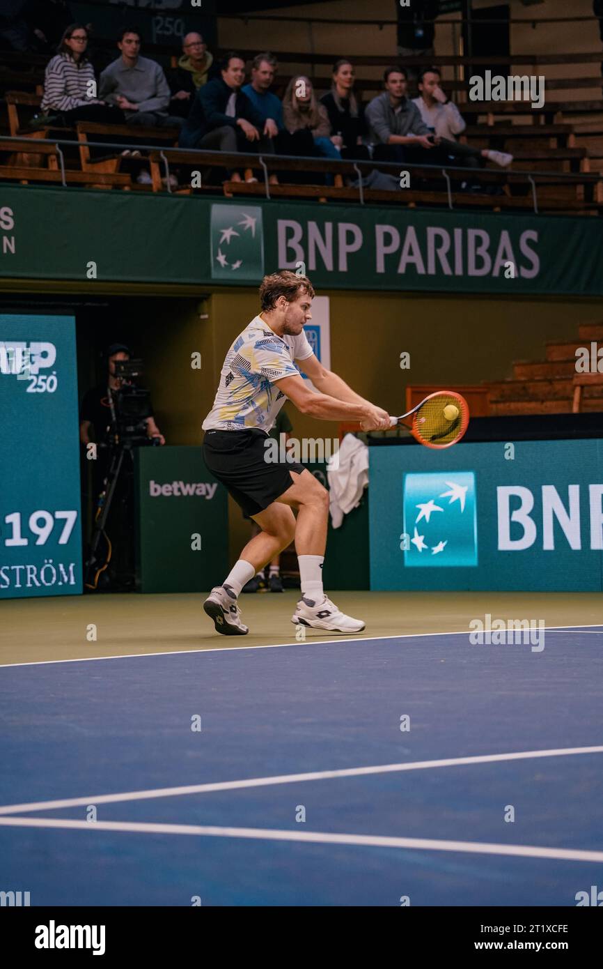 Stockholm, Sweden. 15th Oct, 2023. Stockholm, Kungliga tennishallen ...