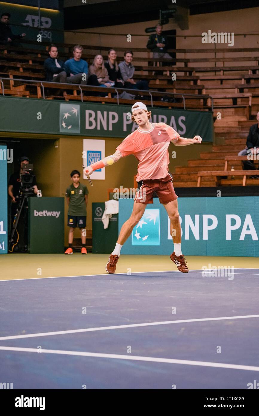 Stockholm, Sweden. 15th Oct, 2023. Stockholm, Kungliga tennishallen ...