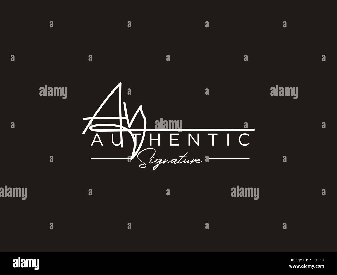 AV Signature Logo Template Vector Stock Vector Image & Art - Alamy