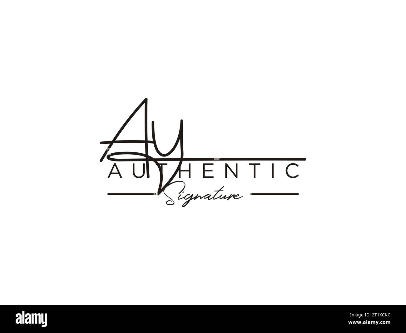 AU Signature Logo Template Vector Stock Vector Image & Art - Alamy