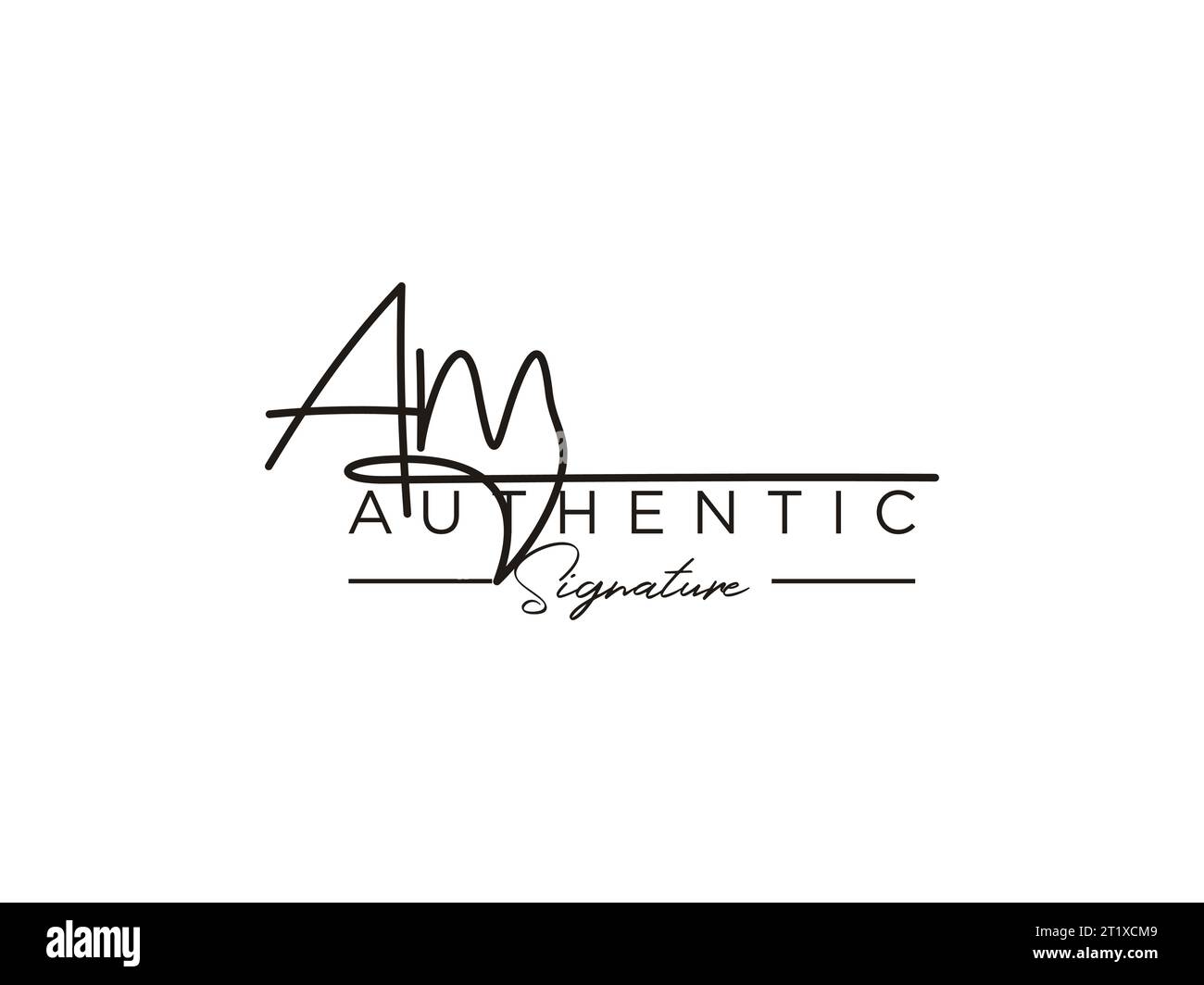 AM Signature Logo Template Vector Stock Vector Image & Art - Alamy