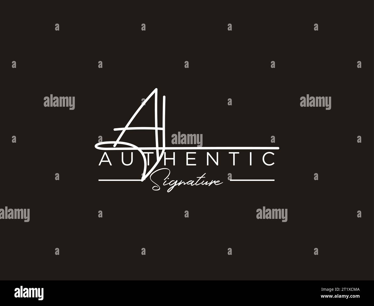 Al signature Stock Vector Images - Alamy