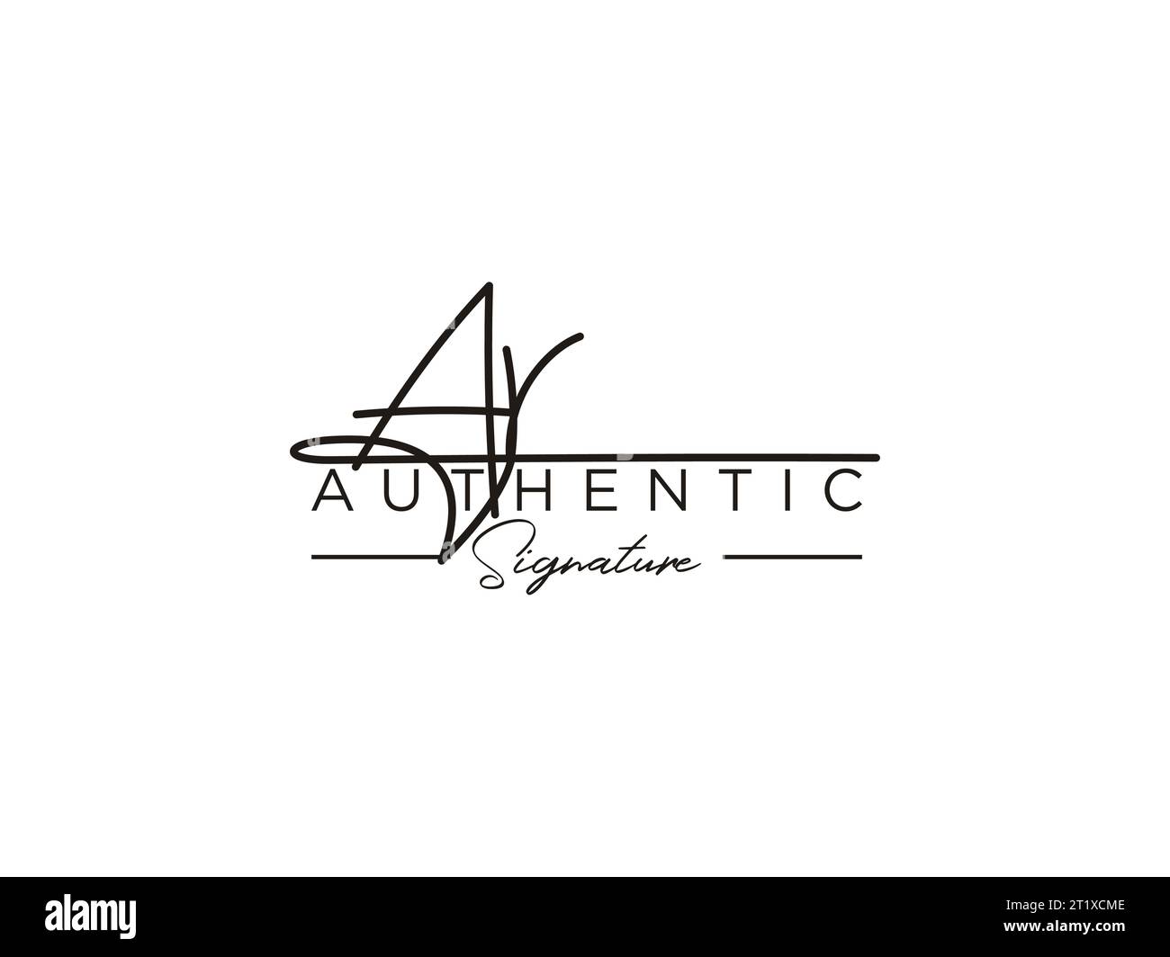 AR Signature Logo Template Vector Stock Vector Image & Art - Alamy