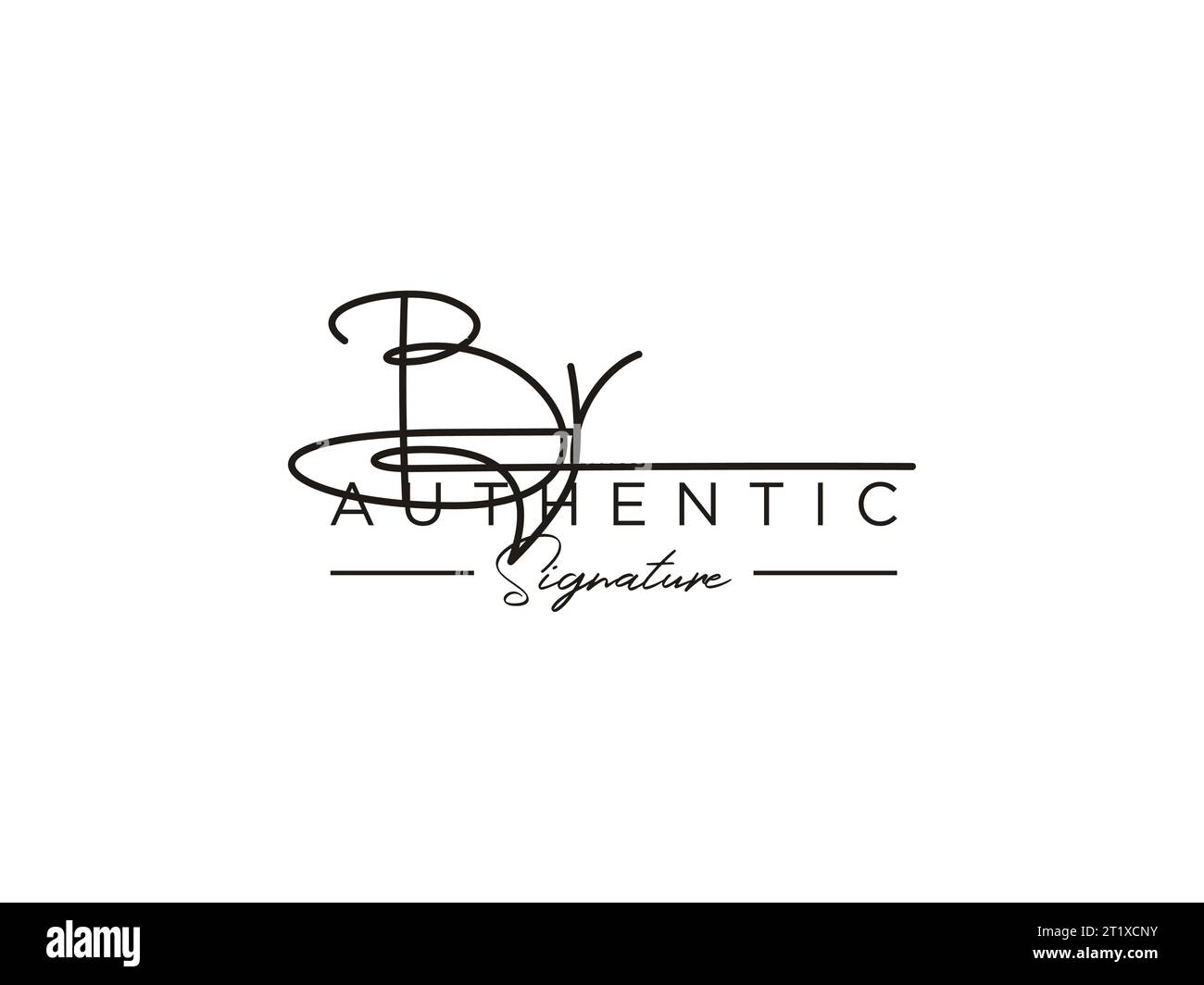 BR Signature Logo Template Vector Stock Vector Image & Art - Alamy