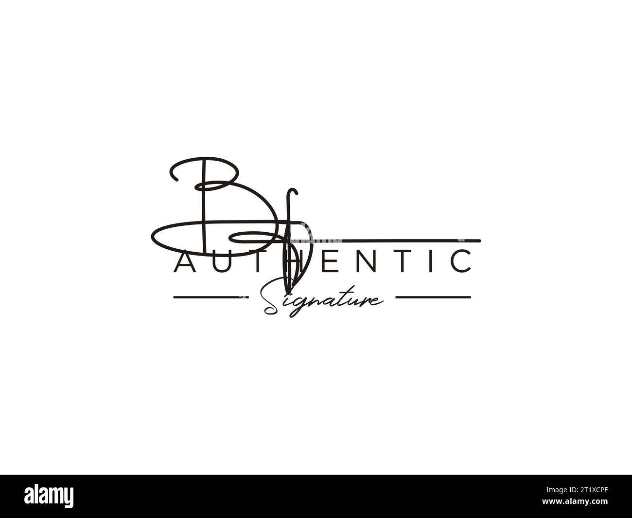 Bf signature Stock Vector Images - Alamy