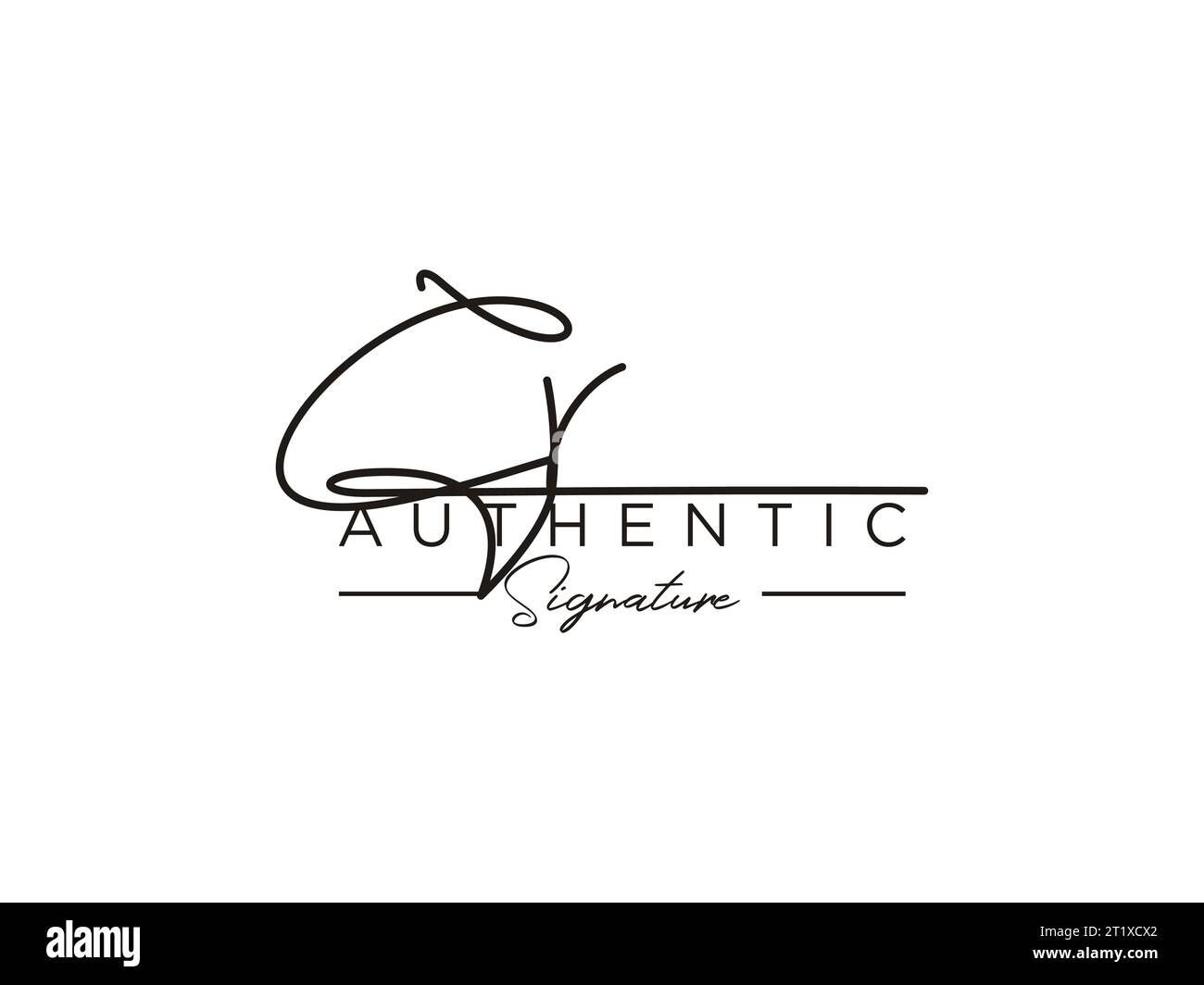 CR Signature Logo Template Vector Stock Vector Image & Art - Alamy