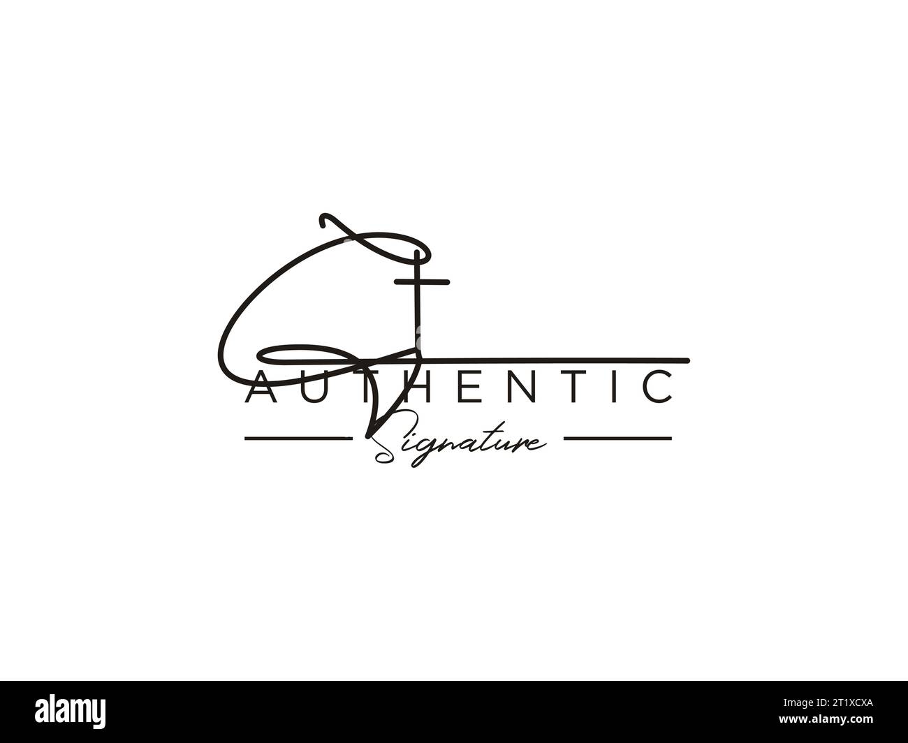 CT Signature Logo Template Vector Stock Vector Image & Art - Alamy