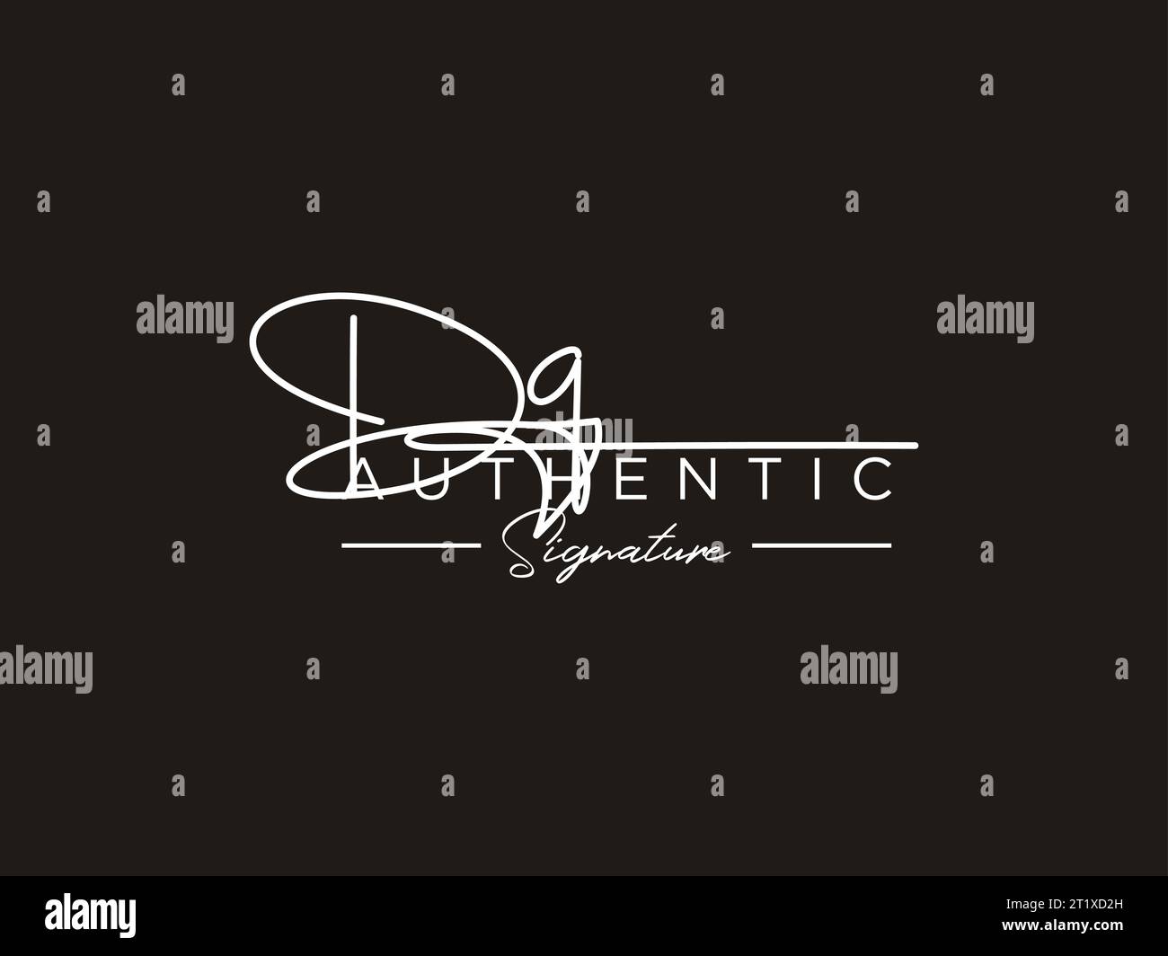 DQ Signature Logo Template Vector Stock Vector Image & Art - Alamy