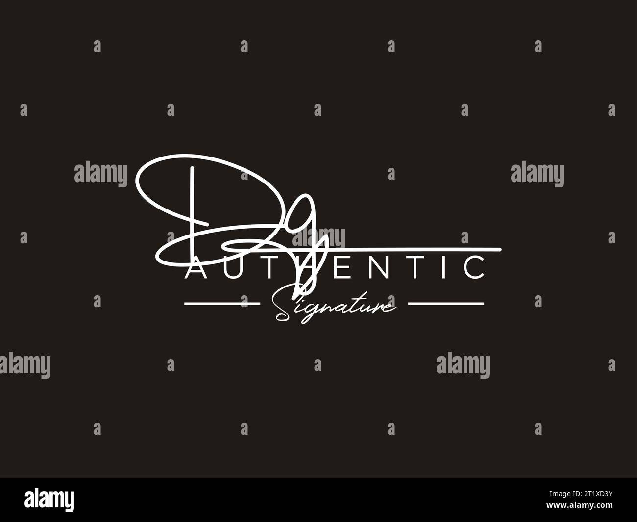 DG Signature Logo Template Vector Stock Vector Image & Art - Alamy