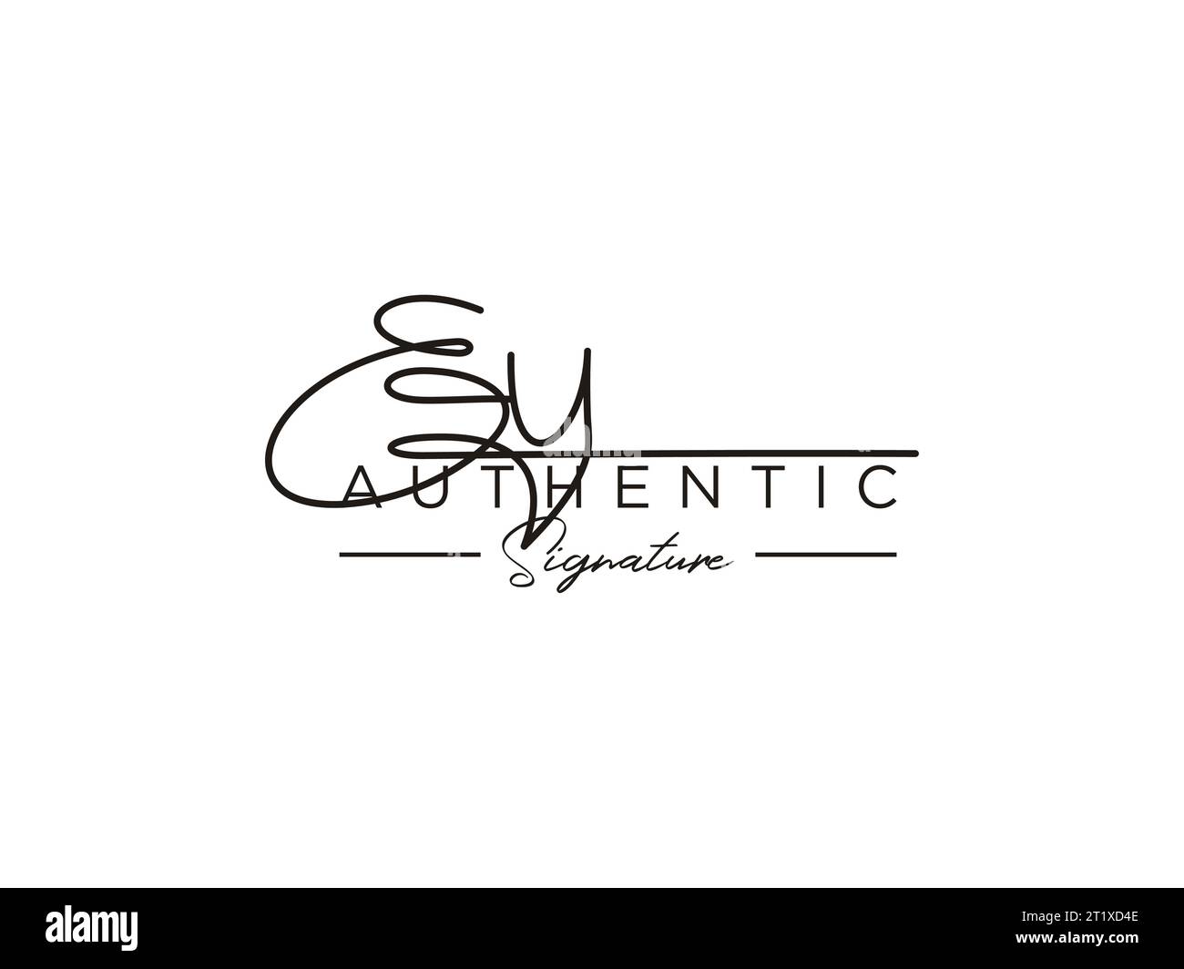 EU Signature Logo Template Vector Stock Vector Image & Art - Alamy