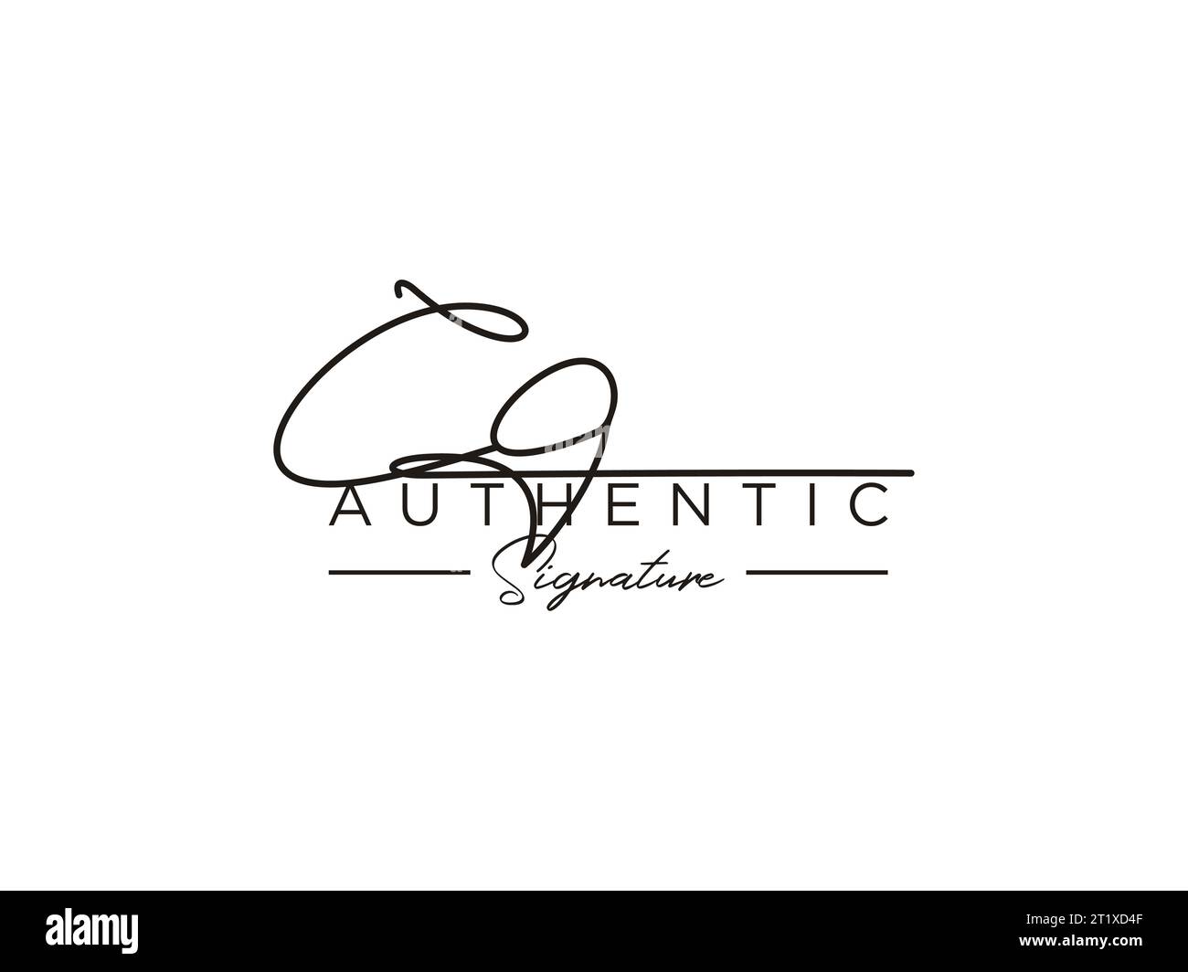 CO Signature Logo Template Vector Stock Vector Image & Art - Alamy