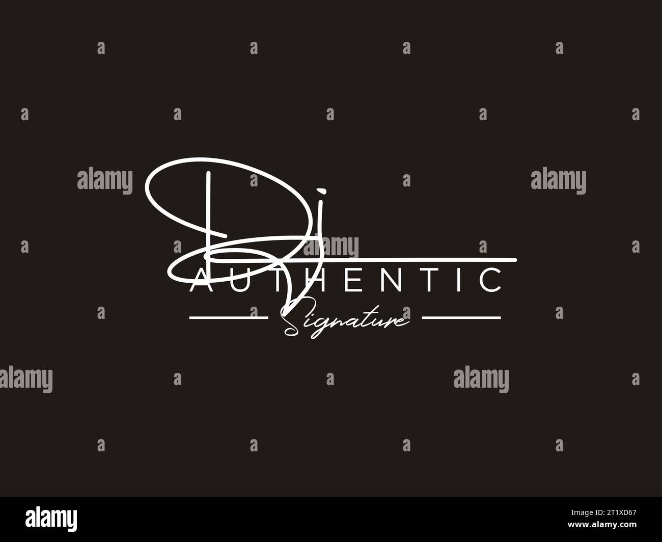 DI Signature Logo Template Vector Stock Vector Image & Art - Alamy