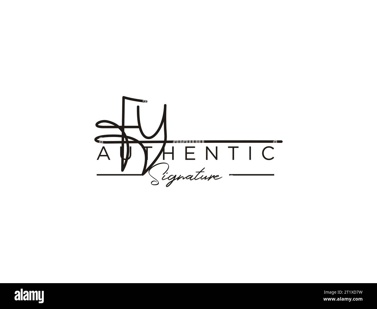 FU Signature Logo Template Vector Stock Vector Image & Art - Alamy