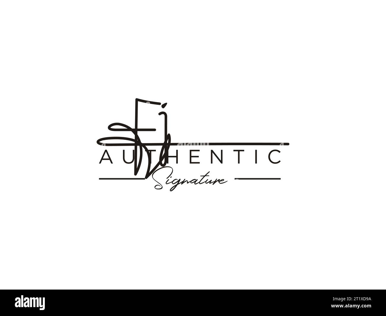 Fj signature hi-res stock photography and images - Alamy