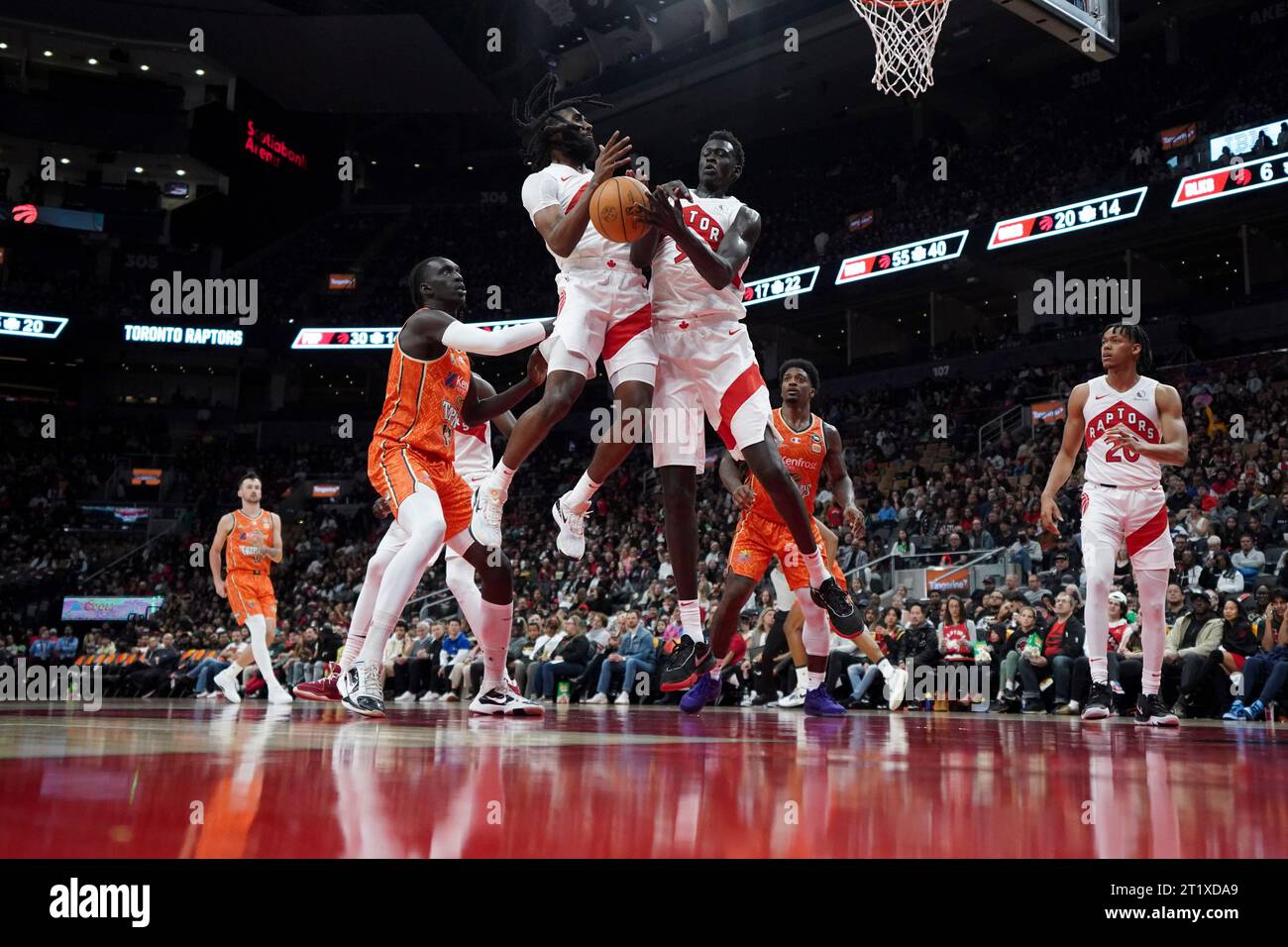 Toronto, Canada. 15th Oct, 2023. Toronto Raptors guard Javon Freeman ...