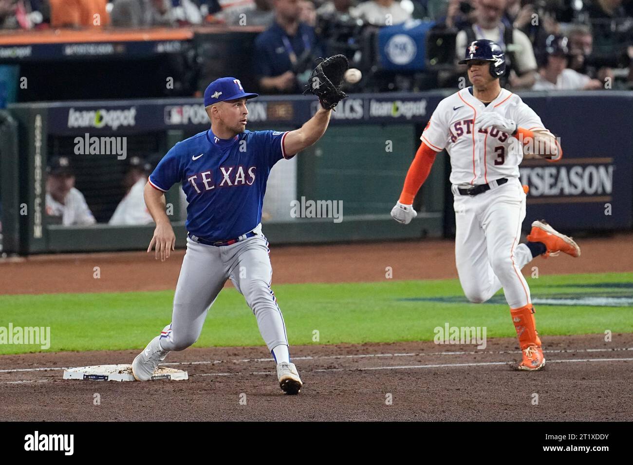 Houston Astros Jeremy Pena Is Out At First As Texas Rangers First